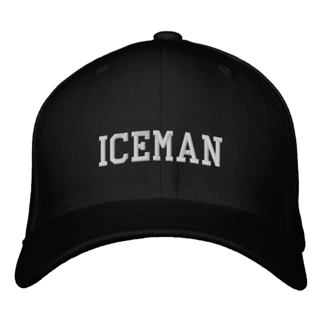 ICEMAN EMBROIDERED BASEBALL CAP | Zazzle