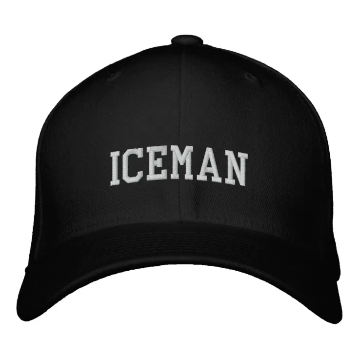 ICEMAN EMBROIDERED BASEBALL CAP | Zazzle