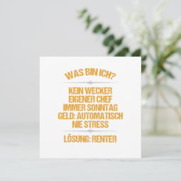 Ich Bin Rentner 2020 Rentnerin Rente Ruhestand Oma Invitation | Zazzle