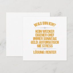 Ich Bin Rentner 2020 Rentnerin Rente Ruhestand Oma Invitation | Zazzle