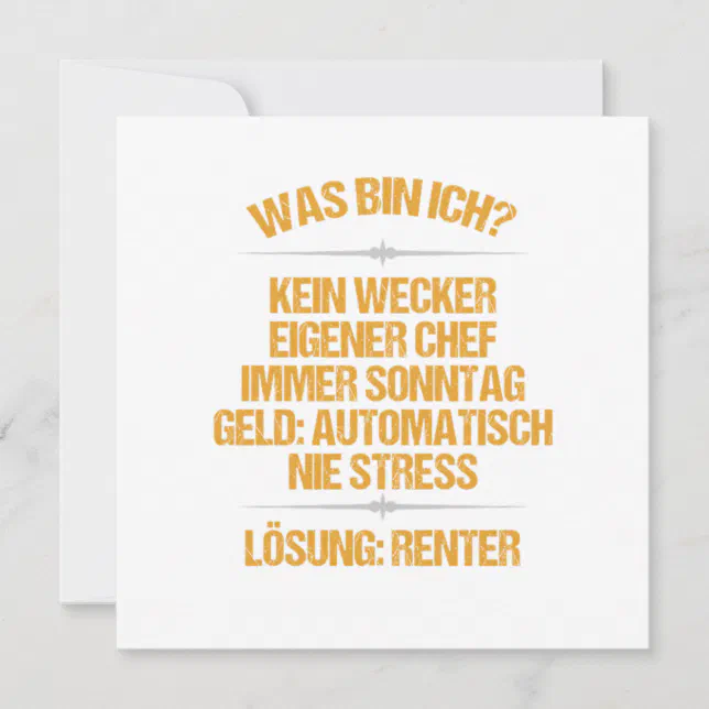 Ich Bin Rentner 2020 Rentnerin Rente Ruhestand Oma Invitation | Zazzle