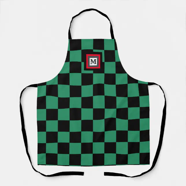Ichimatsu Checkered Japanese pattern Apron | Zazzle