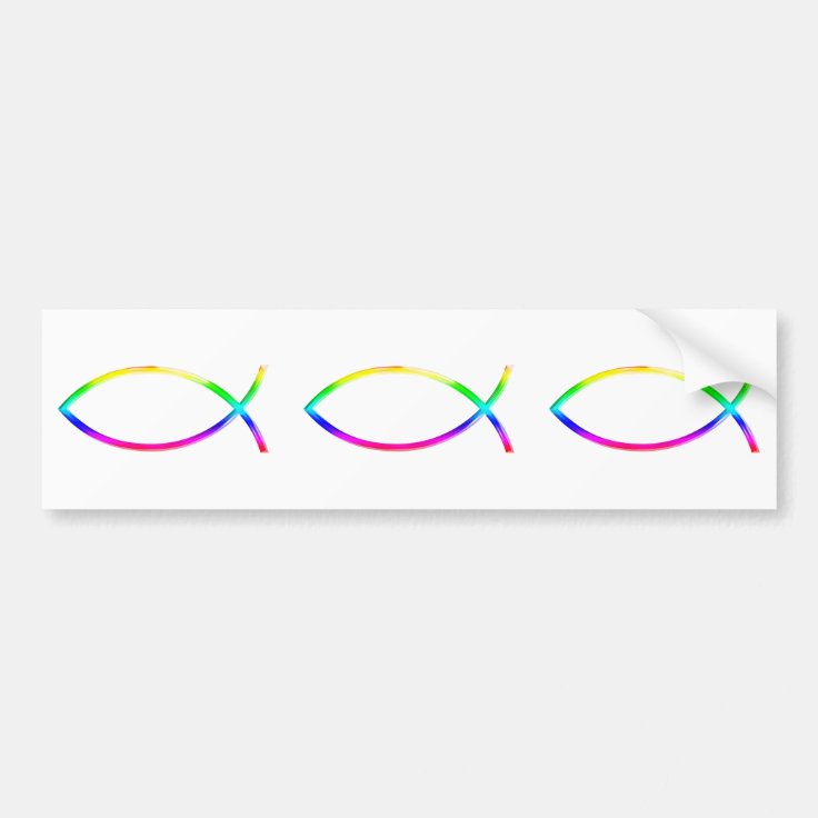 Ichthus - Christian Fish Symbols Bumper Sticker | Zazzle