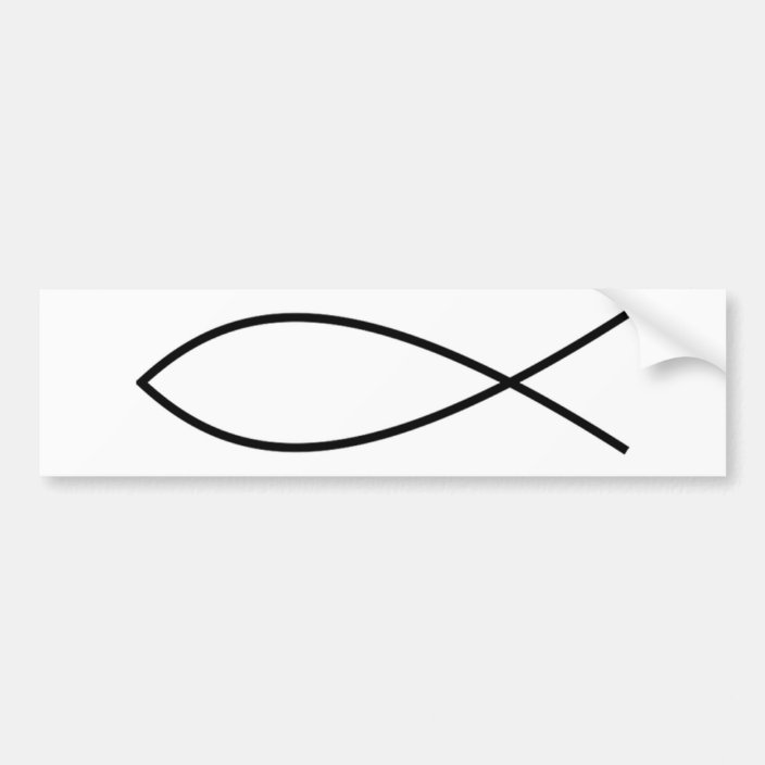 Ichthus Fish Bumper Sticker | Zazzle.com