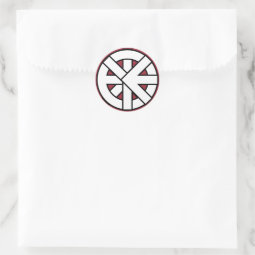 Ichthys Wheel Symbol Classic Round Sticker | Zazzle