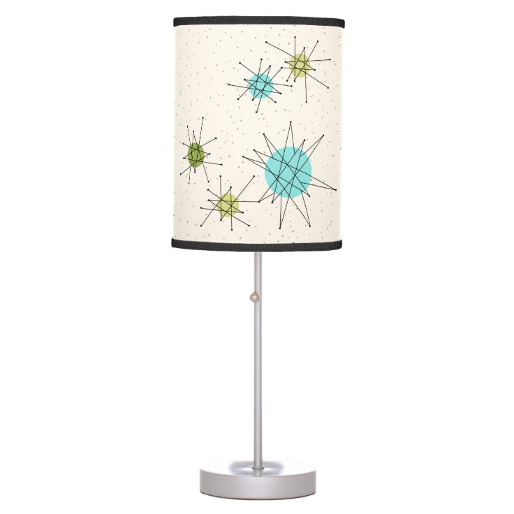 Iconic Atomic Starbursts Table Lamp | Zazzle