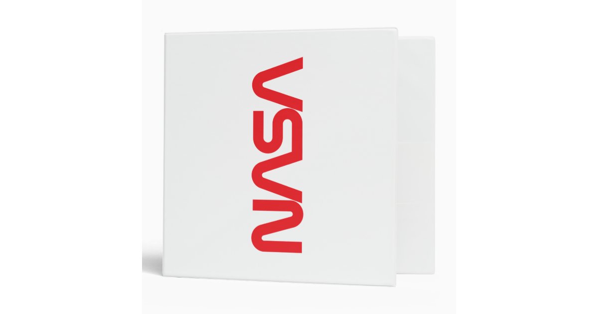 Iconic NASA Circa Binder (Rocket White) | Zazzle
