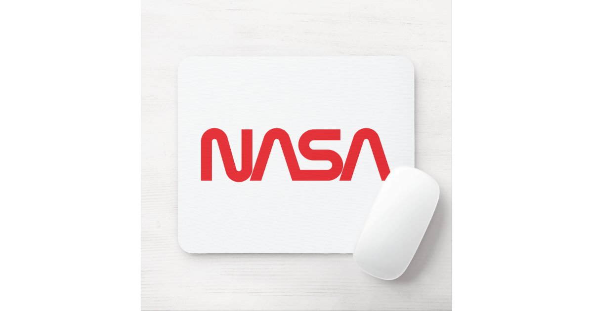 Iconic NASA Circa Mousepad (Rocket White) | Zazzle