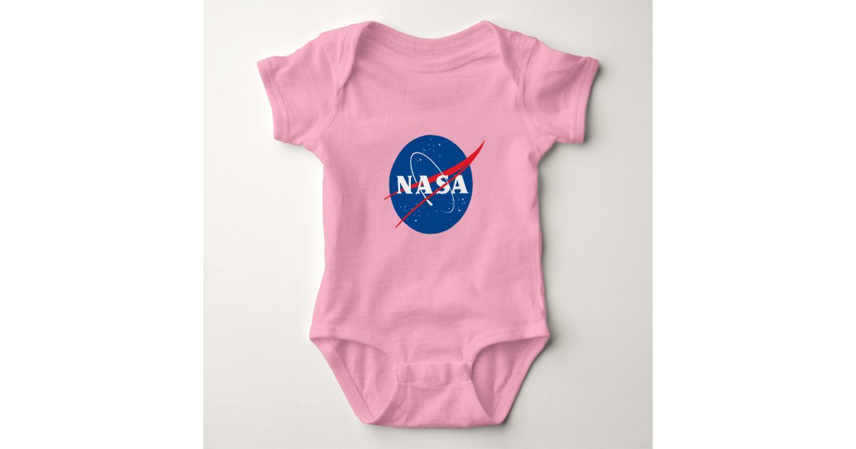 Iconic NASA Cotton Baby Bodysuit (Celestial Pink) | Zazzle
