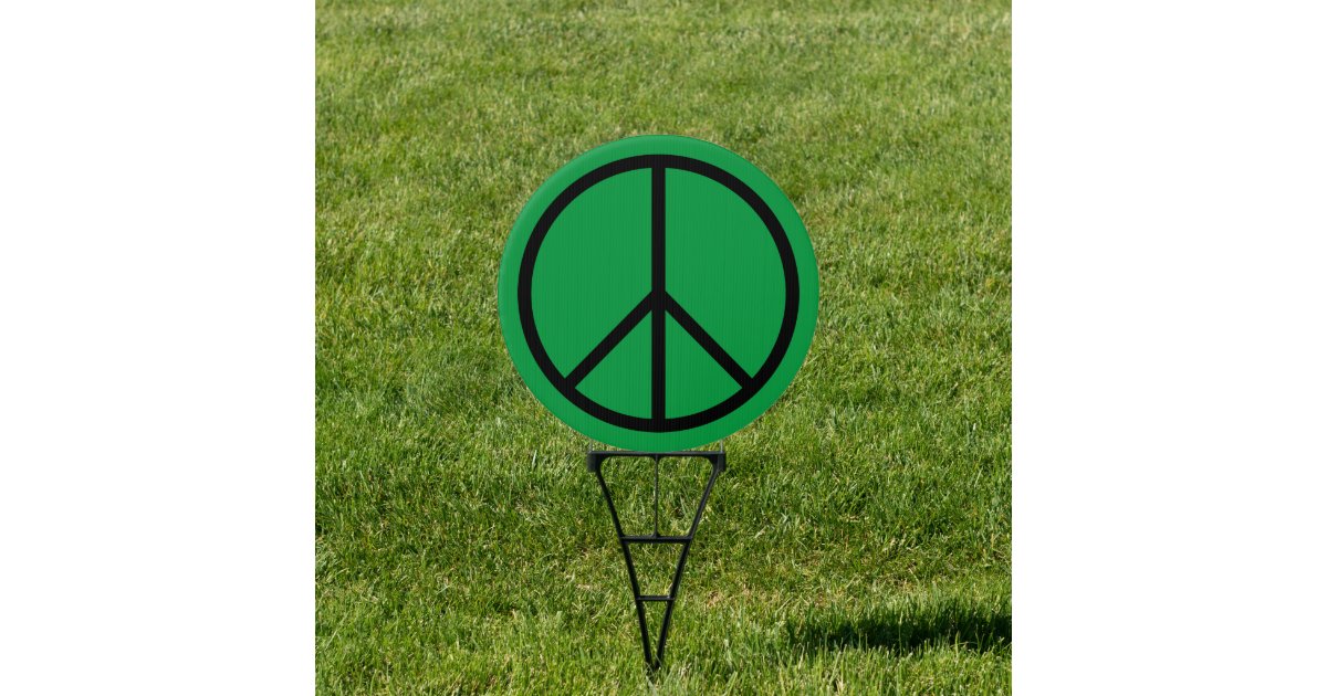 Iconic Peace Sign Yard Sign | Zazzle
