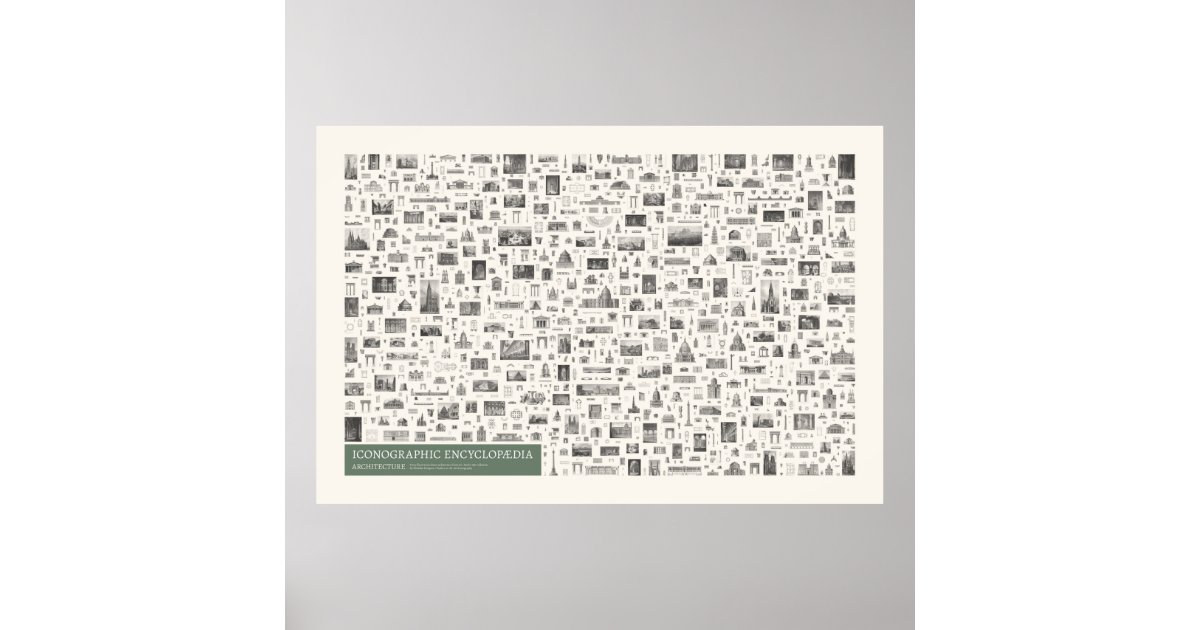 Iconography - Architecture Figures Poster | Zazzle