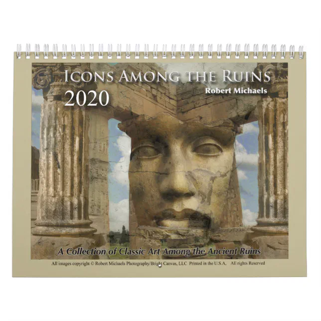 ICONS AMONG THE RUINS - 2020 Wall Calendar | Zazzle