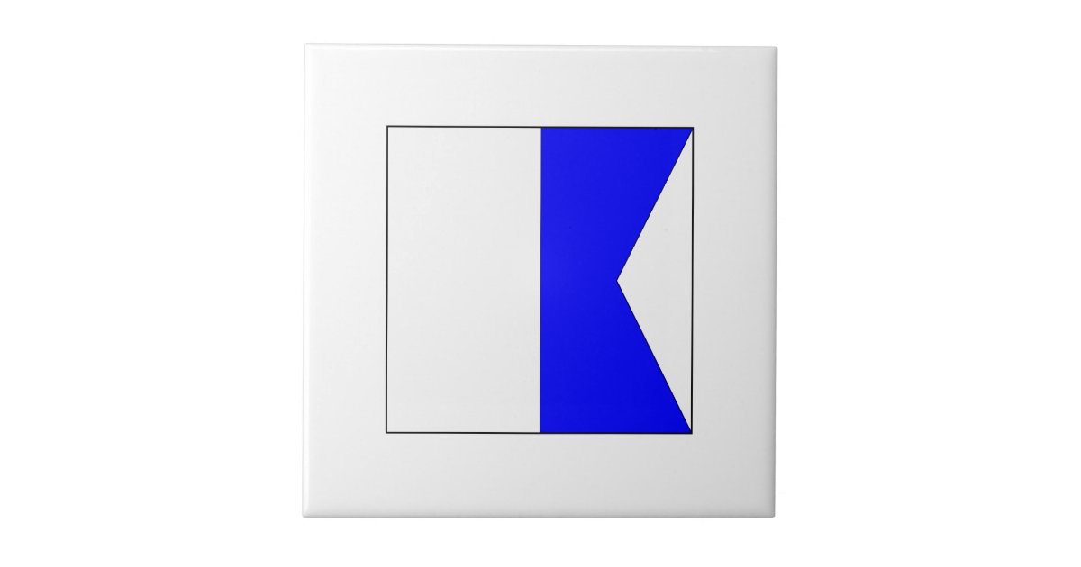 ICS Flag A Ceramic Tile | Zazzle