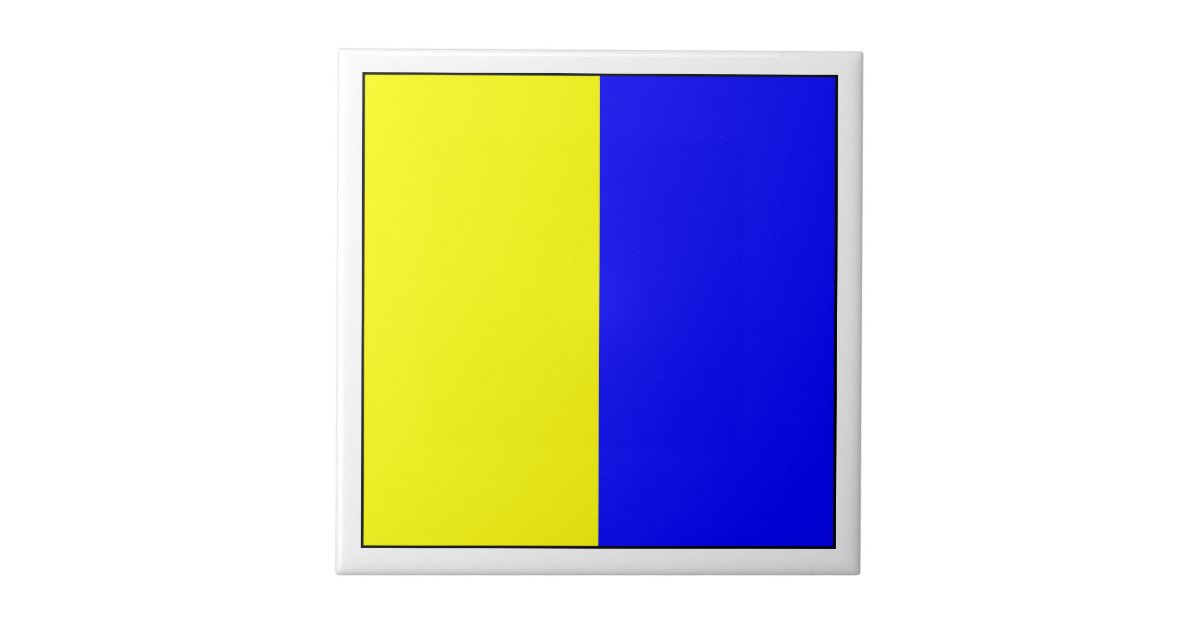 ICS Flag K Ceramic Tile | Zazzle