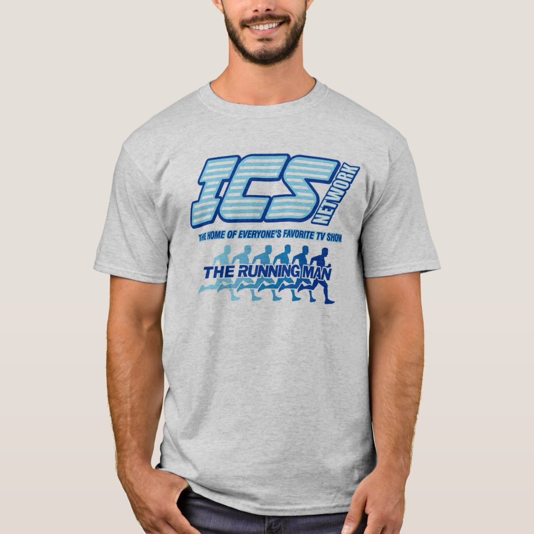 ICS Network/Running Man Logo T-Shirt | Zazzle