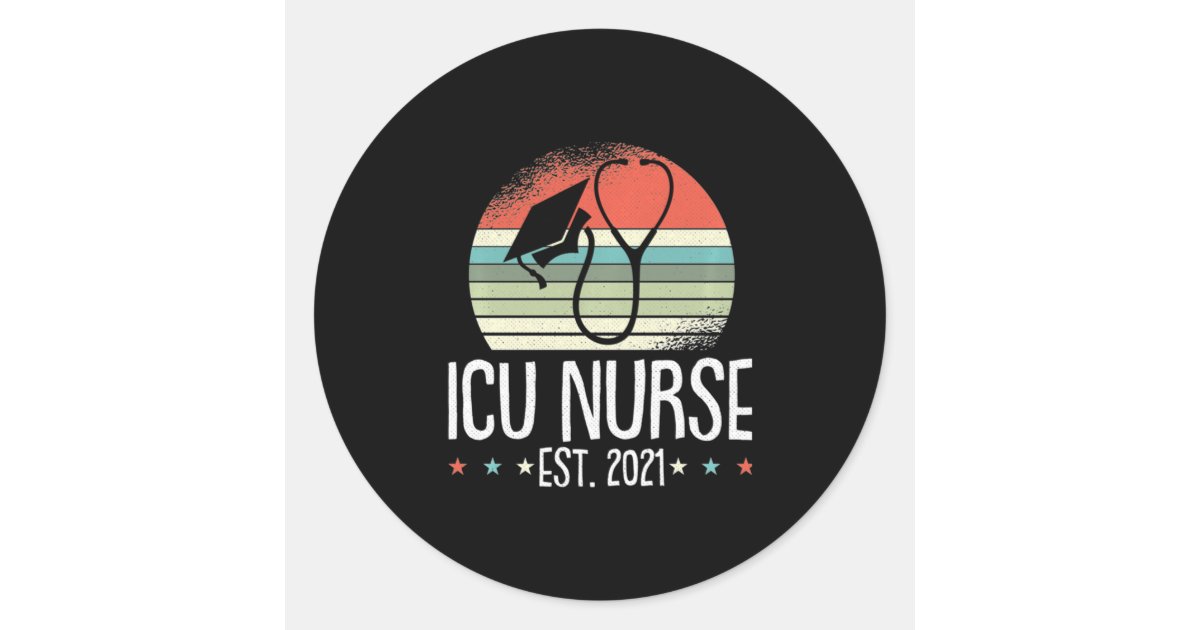 Icu Nurse Classic Round Sticker | Zazzle