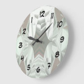 Icy White Pink -Turn Back the Time Backwards Clock | Zazzle