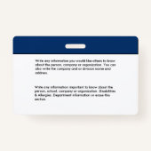 ID Identification Card Bar Code Photo Badge | Zazzle