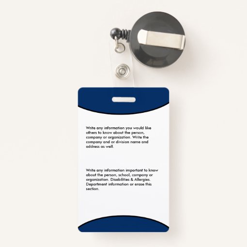 ID Identification Card Bar Code Photo Employee Badge | Zazzle