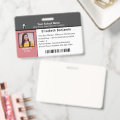 ID Identification Card Bar Code Student School Badge | Zazzle