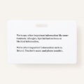 Id Identification Card Child Baby Photo Emergency Badge | Zazzle