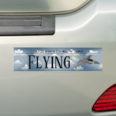 I'd Rather Be Flying Bumper Sticker | Zazzle