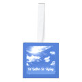 "I'd Rather Be Flying" Pilot Plane Cube Ornament | Zazzle