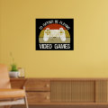 I'd Rather Be Playing Video Games Poster | Zazzle