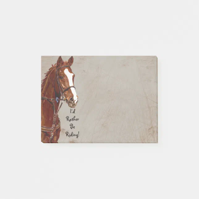 I'd Rather Be Riding Post-it Notes | Zazzle