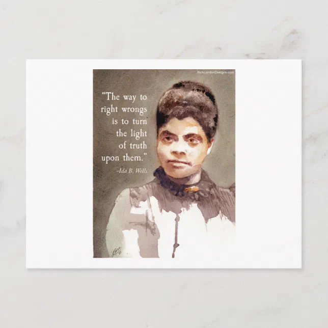 Ida B Wells And "Truth" Quote Postcard | Zazzle