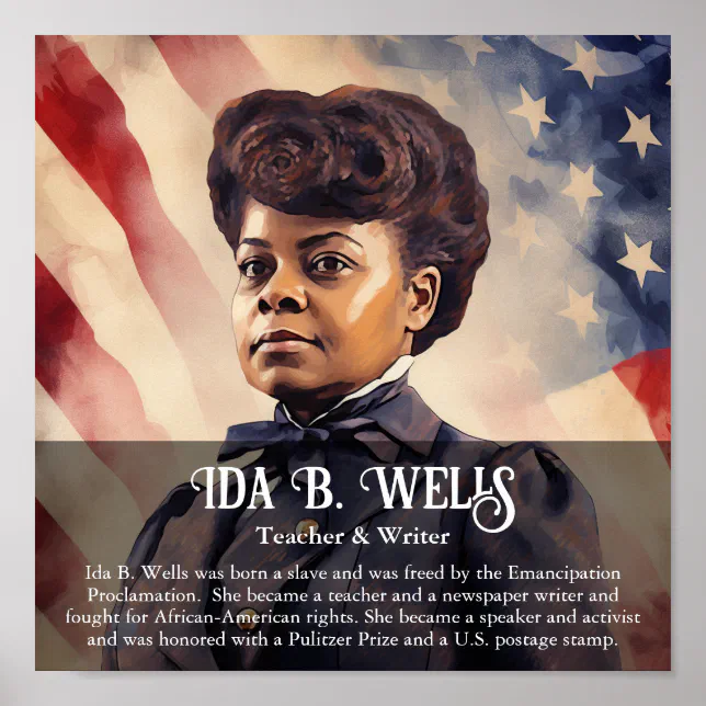Ida B Wells Black History Month Classroom Poster | Zazzle