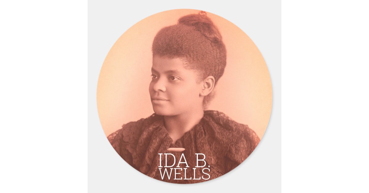 Ida B. Wells Classic Round Sticker | Zazzle