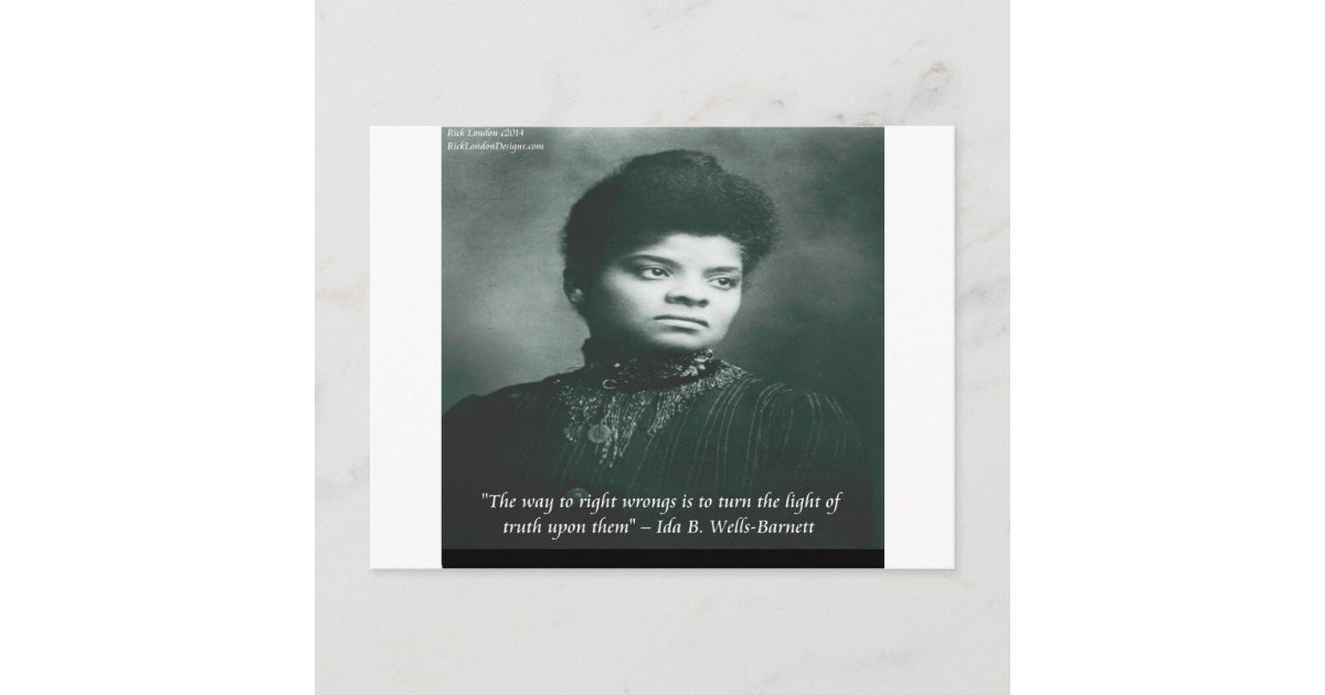 Ida B Wells & Truth Quote Postcard | Zazzle