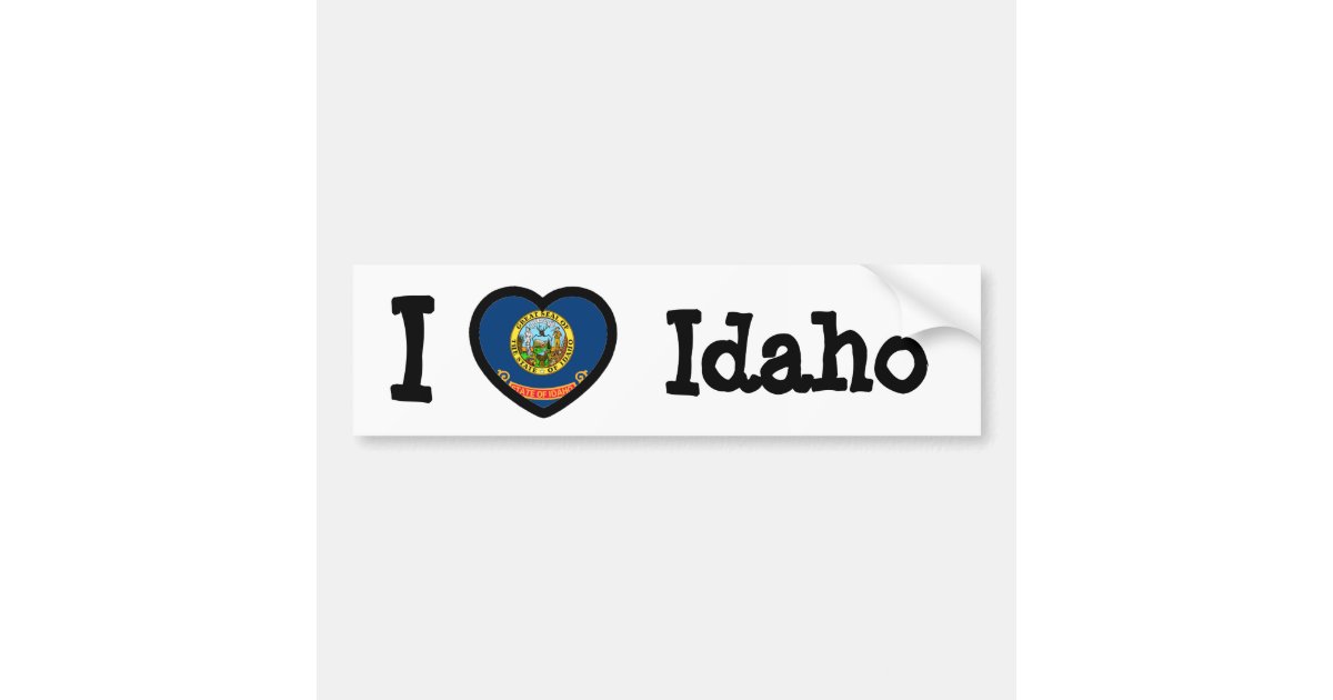 Idaho Flag Bumper Sticker | Zazzle