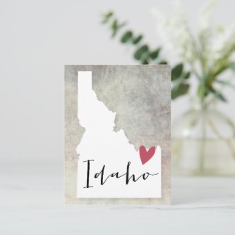 Idaho Love Postcard | Zazzle