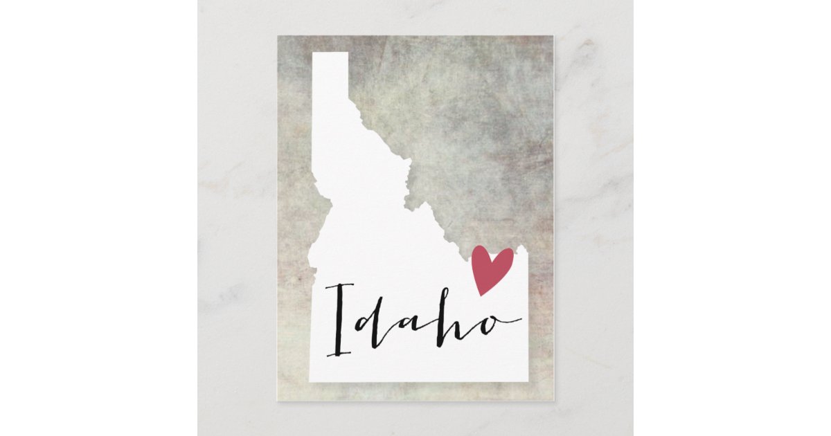 Idaho Love Postcard | Zazzle