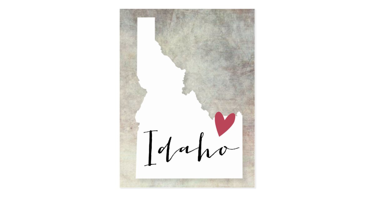 Idaho Love Postcard | Zazzle.com