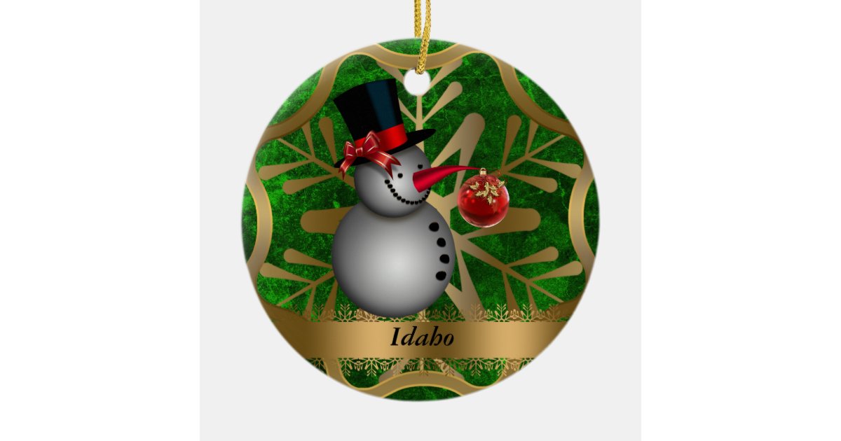 Idaho State Christmas Ornament | Zazzle