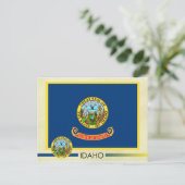 Idaho State Flag and Seal Postcard | Zazzle