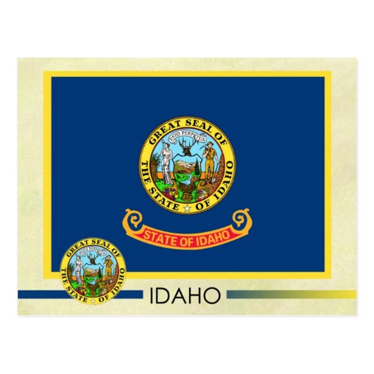 Idaho State Flag and Seal Postcard | Zazzle.com