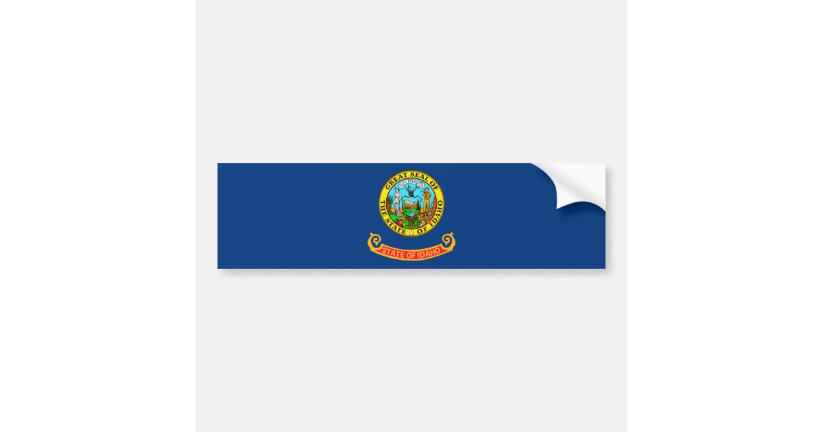 Idaho State Flag Design Bumper Sticker | Zazzle