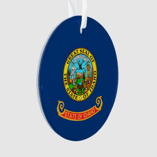 Idaho State Flag Design Ornament | Zazzle