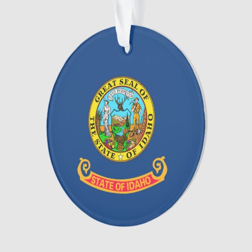 Idaho State Flag Design Ornament | Zazzle