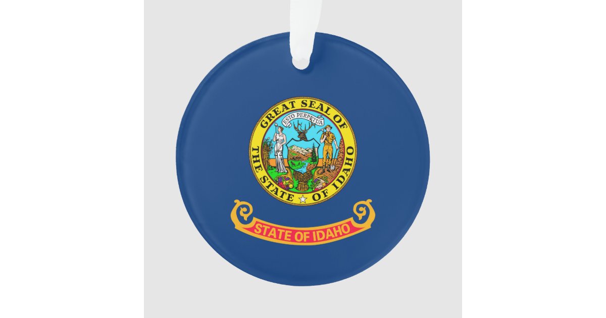 Idaho State Flag Design Ornament | Zazzle