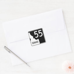 Idaho State Highway 55 Square Sticker | Zazzle