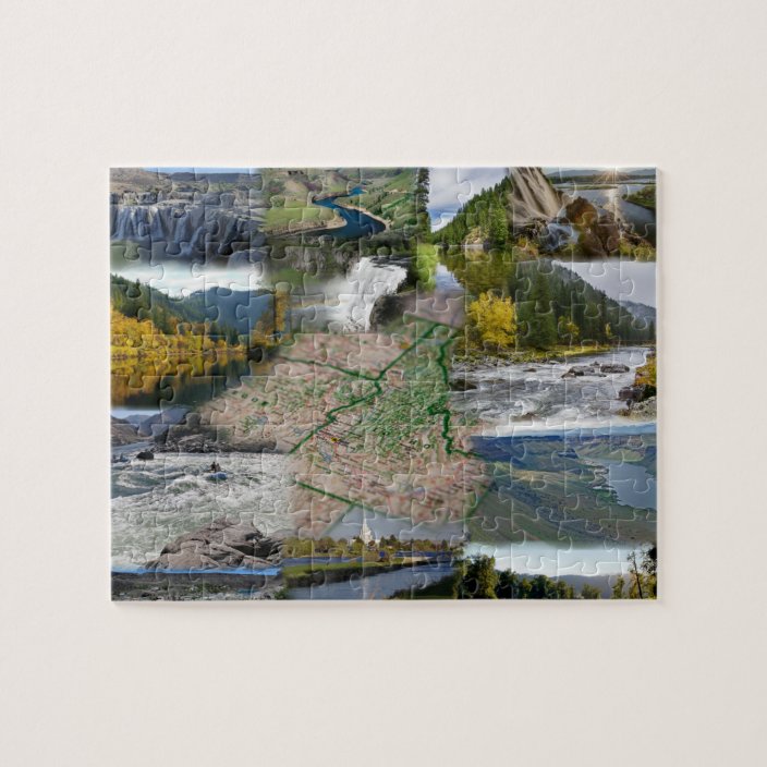 Idaho State Photo Collage 13 Picture Jigsaw Puzzle | Zazzle.com
