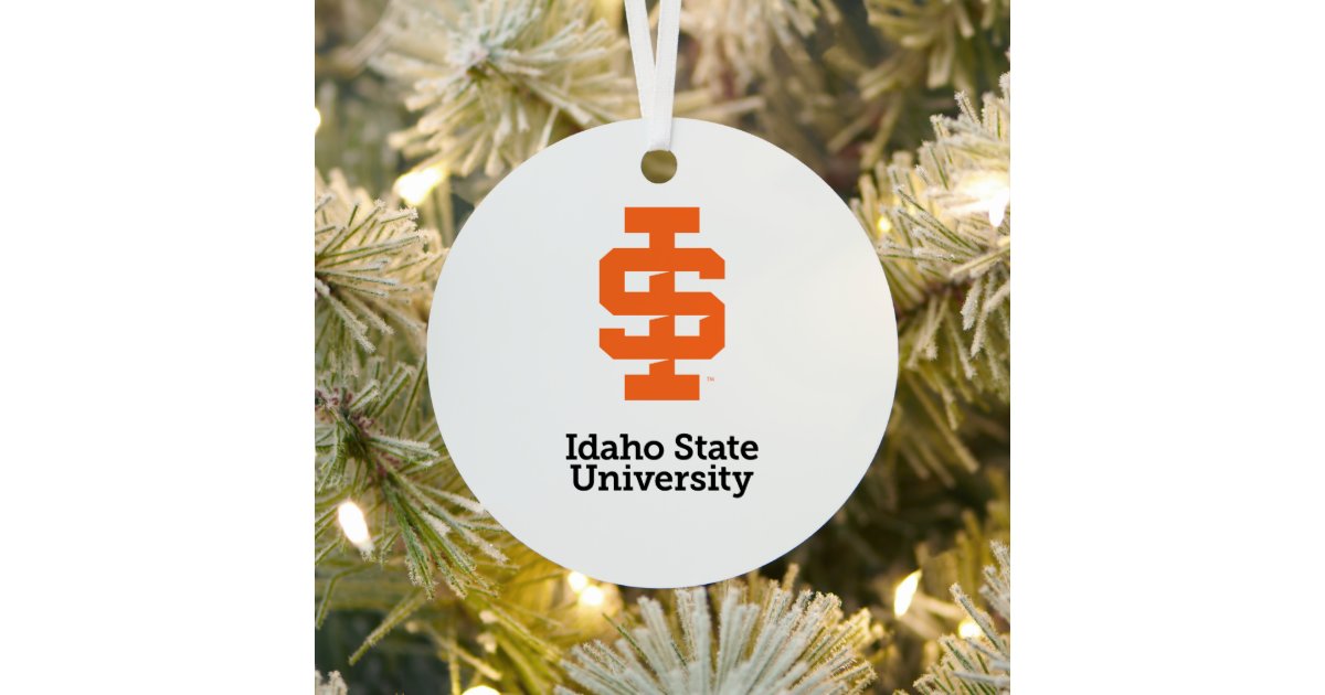 Idaho State University Official Logo Design Metal Ornament | Zazzle