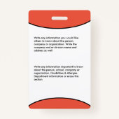 Identification Card Bar Code Photo Employee Badge | Zazzle