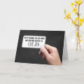 Identify As Old Sign With Hand Card | Zazzle