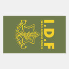 Israel Defense Forces Square Sticker | Zazzle.com
